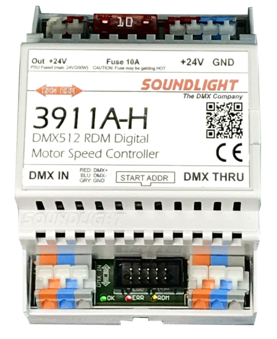 Soundlight 3911A-H DMX 24VDC motor driver | RDM - DMX Winkel