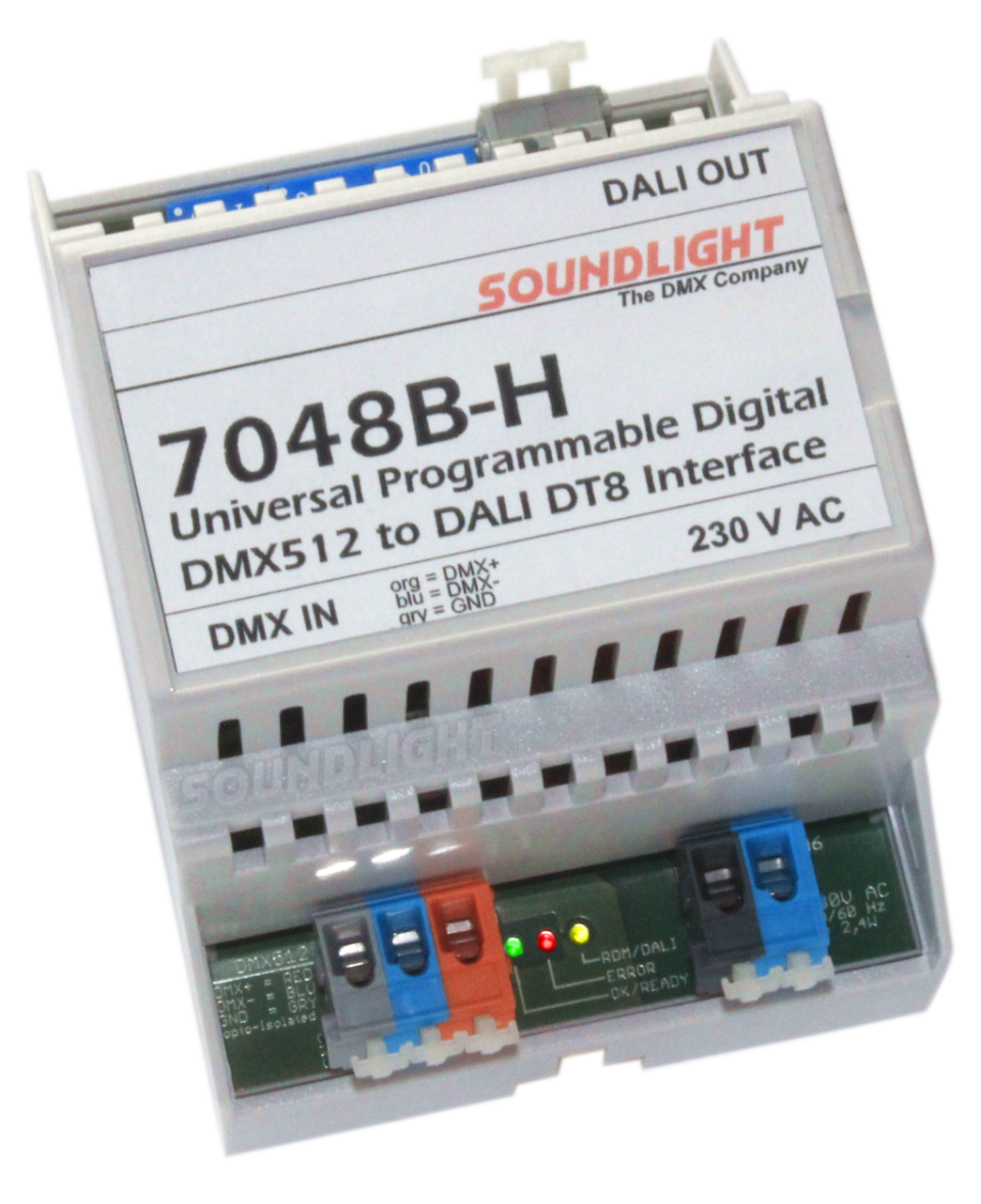 Soundlight 7048B-H | DMX naar DALI bus DT8 - CCT - DMX Winkel