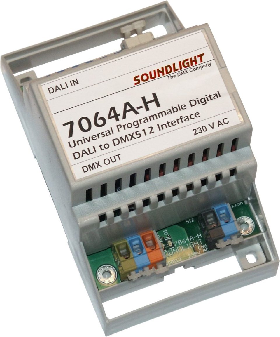 Soundlight 7064A-H | DALI naar DMX interface 16-kanalen - DMX Winkel